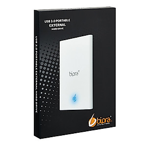 BIPRA S3 2.5 inch USB 3.0 FAT32 Portable External Hard Drive - White (120GB)