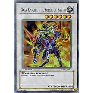 Yu-Gi-Oh! - Gaia Knight, The Force of Earth (5DS1-EN042) - 5Ds Starter Deck - Unlimited Edition - Super Rare