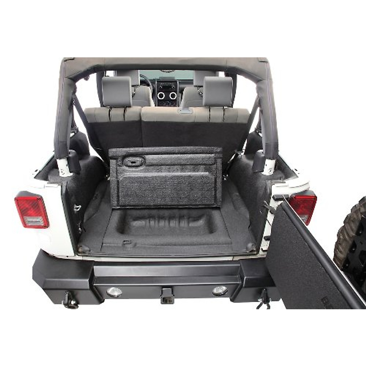 Bedrug - Jeep Bedtred | 2007 - 2010 Jeep Wrangler JK 2 Door, Cargo Liner w/ Tailgate & Tub Liner | Grey - 5 pc. | BTJK07R2