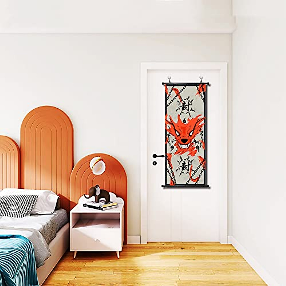 XimuDes Anime Poster for Home Decoration, 11x29 Inch Scroll Wall Hanging Canvas Art