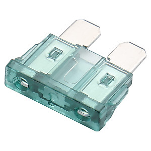 Baomain ATC-1 Clear Green ATO/ATC 1 Amp Fast-Acting Automotive Blade Fuses - Pack of 25