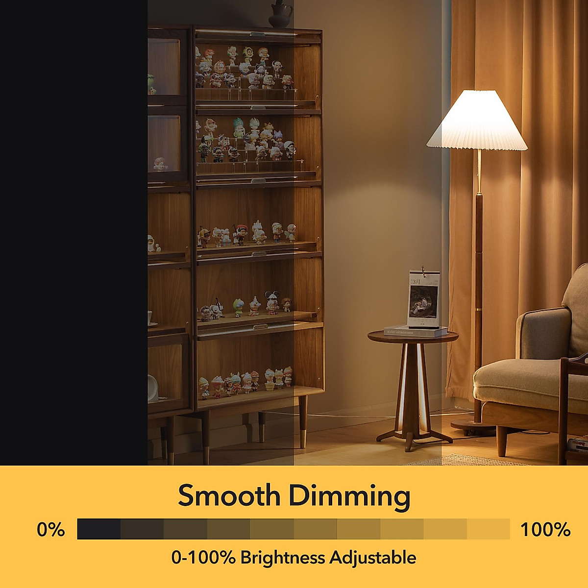 4-Pack JDE11 Bulb, 120V 100W Halogen Candelabra Bulbs, T4 Mini Base JD E11 Bulb, Dimmable 2700K Warm White, High Output, for Chandeliers, Ceiling Fans, Table Lamps, and More（Replacement E11 LED bulb）