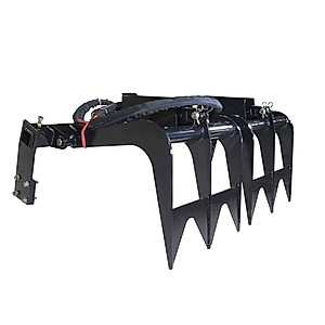Titan Attachments Bolt-on Grapple Loader Bucket Attachment 60" - 72" Adjustable