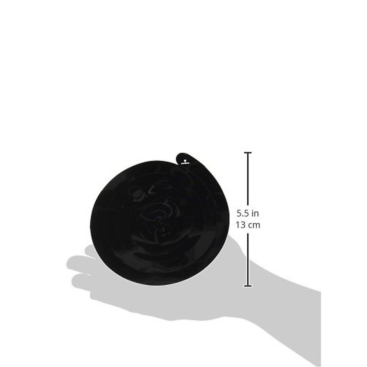 Amscan Swirl (12ct) Party Decorations, 22 inches, Jet Black