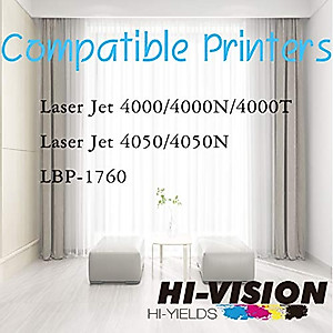 HI-Vision Compatible C4127X Toner Cartridge Replacement for HP 27X 4127X 4127 Work with Laserjet 4000 4000n 4000t 4000tn 4000se 4050 4050n 4050t 4050tn 4050se Printer (1Pack, Black)
