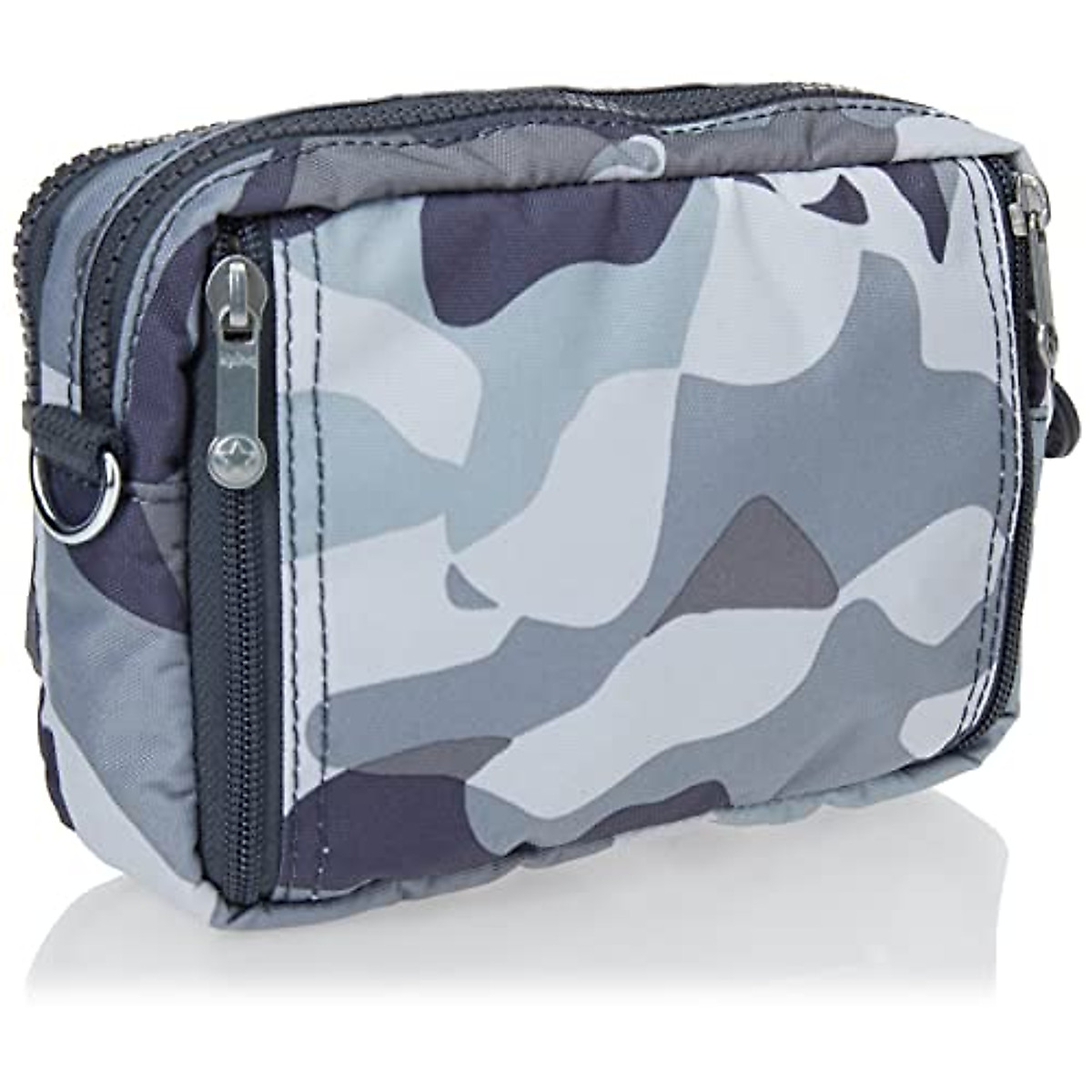 Kipling Womens Women's Merryl 2-in-1 Convertible Bag, Removable Shoulder Strap, Nylon Crossbody Bag, Cool Camo Grey, 7.75 L x 5 H 3 D US