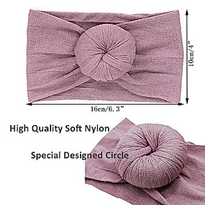 URKEY Soft Knot Headbands for Baby Girls - Handmade Hair Accessories for Newborn, Infant, Toddlers, and Kids