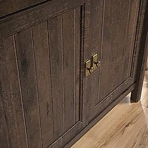 Sauder Costa Library Base, L: 31.30" x W: 14.41" x H: 30.00", Coffee Oak finish