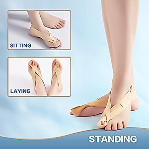 Plantar Fasciitis Night Splint, Adjustable Strap Night Splint for Plantar Fasciitis Relief Women Men Achilles Tendonitis