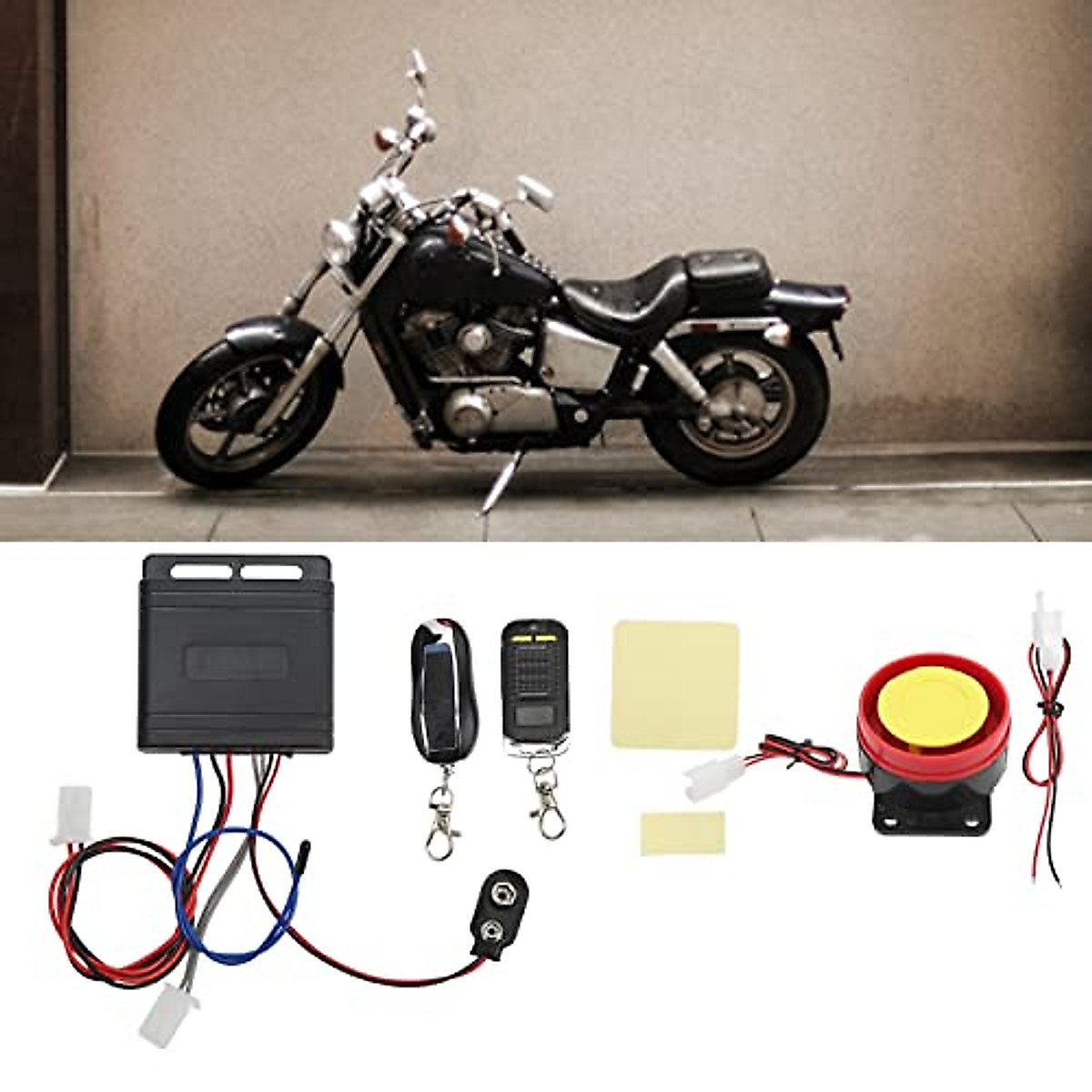 Motorcycle Alarm System Anti Theft Security System Vibration 2 Controller 150M 12V High Sensitivity Waterproof Universal for Motorbikes Motorcycle