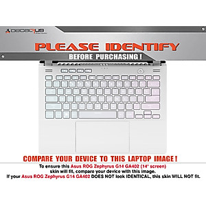 Decalrus - Protective Decal Skin Sticker for The Asus ROG Zephyrus G14 GA402 (14" Screen) case Cover wrap ASrogZep14_GA402-169
