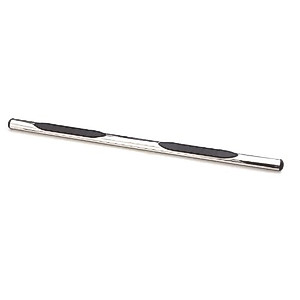 Lund 23510545 Polished Stainless Steel 4" Oval Straight Nerf Bars for 2007-2018 Silverado/Sierra 1500, 2500HD, 3500HD Crew Cab