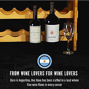 Uva Nova Large Wine Rack | Wine Rack Wood | Wine Cellar Racks | 53 Bottle Wine Bottle Storage | Pine Wood Magnum Bottle Wine Rack Fits 8 Magnum Bottles