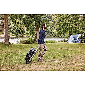 Coleman RoadTrip 285 Portable Stand-Up Propane Grill with 3 Adjustable Burners & Instastart Ignition, 20,000 BTUs of Power for Outdoor Cooking