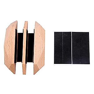 SINORHEMA Vertical Laptop Stand 2 Slots for Computer Desk Monitor Stand Double MacBook Holder and Dock Compatible with All MacBook Pro Air iPad Surfaces Beech