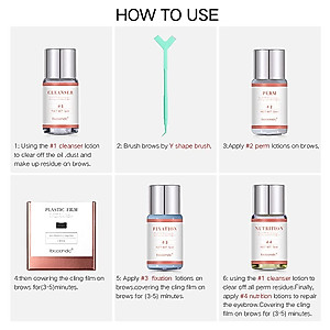 Ibcccndc Brow Lamination Kit Professional Starter Kit Perfect Full Fluffy Sculpt Brows Suitable for Salon Home Use | Eyebrow Brush And Eyelash Micro Brushes Added