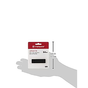 Transcend 64GB JetFlash 780 USB 3.0 Flash Drive (TS64GJF780), Black