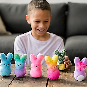 Animal Adventure | Peeps | 4” Collectible Palm Pet Bunny Plush | Pink Yellow Ombre