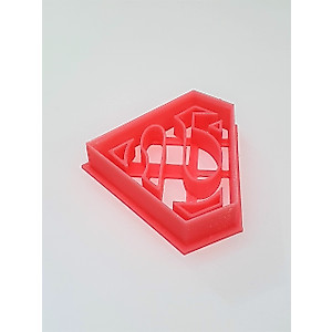 T3D Cookie Cutters Super man Cookie Cutter, Suitable for Cakes Biscuit and Fondant Cookie Mold for Homemade Treats, 3.54 in x 2.68 in x 0.55 in