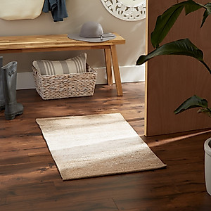 DII Woven Cotton Throw Rug, Area Rugs for Kitchen, Bedroom, Bathroom or Entry Way, Small Rug, 2x3, Ombre Stone