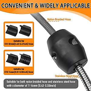 Loyzen 18.35oz(1.15lb) Pull Down Faucet Hose Weight Ball, Kitchen Sink Pull Out Sprayer Hose Gravity Ball Replacement Part, Universal Bathroom Basin Sink Stainless Steel & Braided Hose