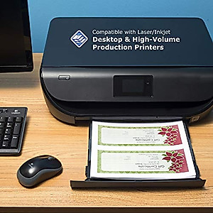 PrintWorks Professional Paper, 8.5 x 11, 20 lb, 2 Horizontal Perfs 3.66" and 7.33", 500 Sheets, White (04120)