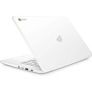 HP Chromebook 14-ca053cl 14" Full-HD Anti-Glare Display: Intel Celeron N3350 4GB/32GB eMMC WiFi+BT Cam Chrome OS (Snow White) (Renewed)