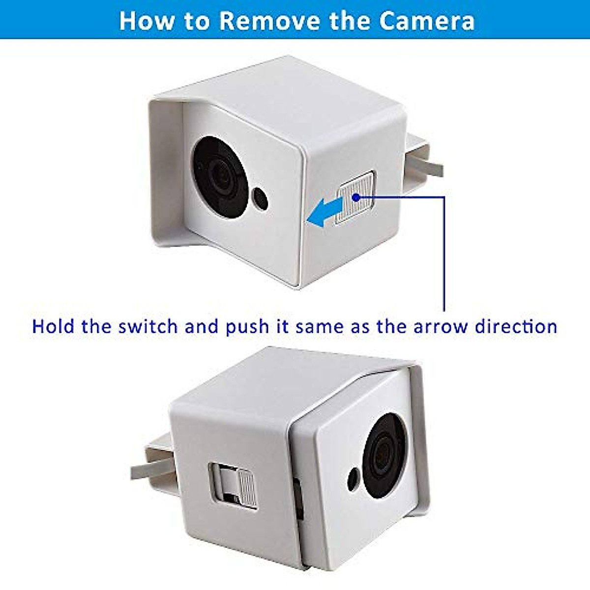 Wyze Camera Outdoor Mount for Wyze Cam V2,Wyze Mount with Weather Proof for Wyze Cam Outdoor or Indoor Use[Wyze Camera Not Included] - White,2Pack