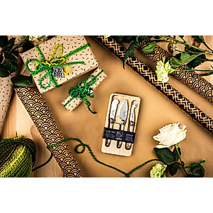 Laguiole Style de Vie Cheese knives Premium Line, set of 3, mother of pearl color