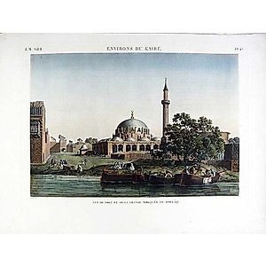 Environs du Kaire. Vue du Port et de la Grande Mosquee de BoulΓq