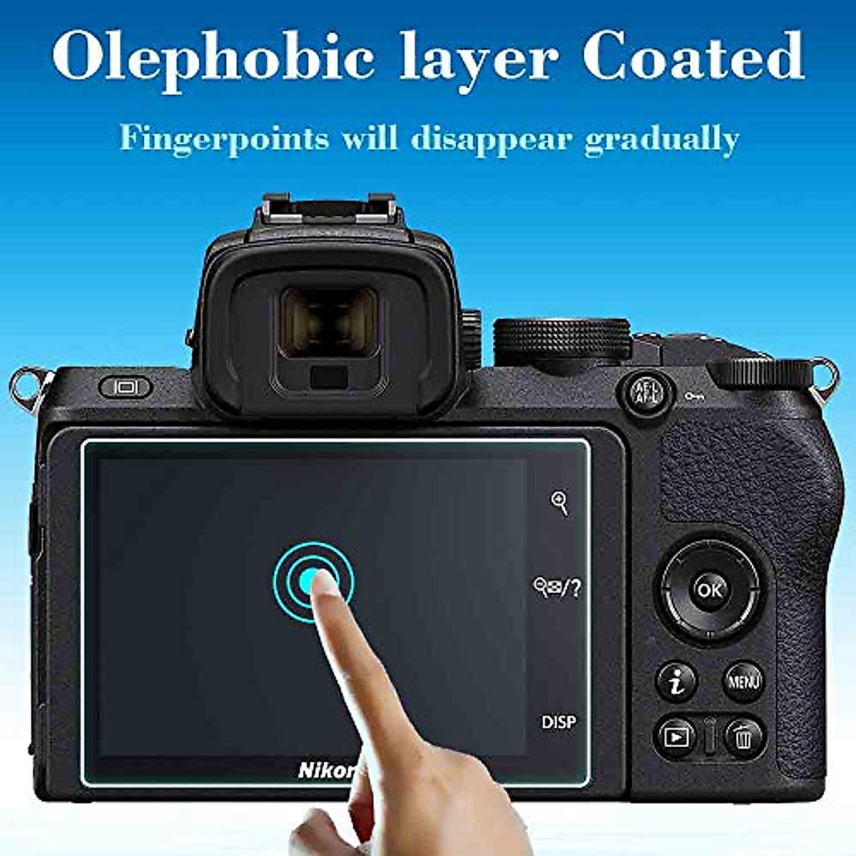 ULBTER Z50 Screen Protector for Nikon Z 50 Z50 Mirrorless Digital Camera & Hot Shoe Cover, 0.3mm 9H Hardness Tempered Glass Saver Anti-Scrach Anti-Fingerprint Anti-Bubble Anti-Dust [2+3Pack]