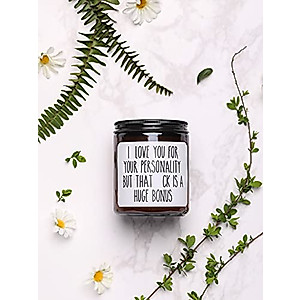 Funny Gifts for Boyfriend Husband, I Love You for Your Personality Scented Candle, Unique Rude Birthday Anniversary Father's Day Gift Valentine's Day Gift for Husband Boyfriend Him Fiance Men