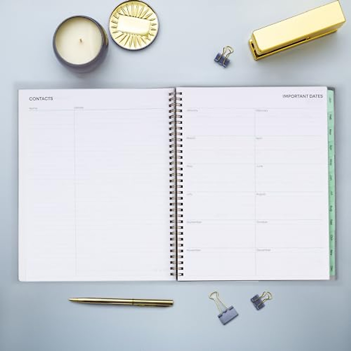 Blue Sky 2024 Weekly and Monthly Planner, January - December, 8.5" x 11", Frosted Cover, Wirebound, Sophie (144731)