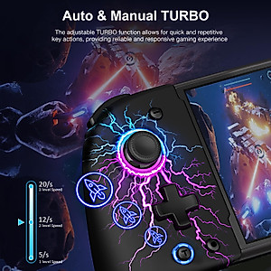 Spican Switch Controllers for Nintendo Switch/Switch OLED Controller, Switch Wireless Pro Controller One-Piece Joypad, Full-Size Ergonomic Handheld Mode Controller Gamepads Standard Controllers