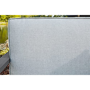 Signature Design by Ashley Fynnegan Outdoor Loveseat with Table, Gray