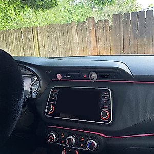 TIKUN TECH Pink Car Interior Decorative Molding Door Panel Gap Trim Strip (23Ft)