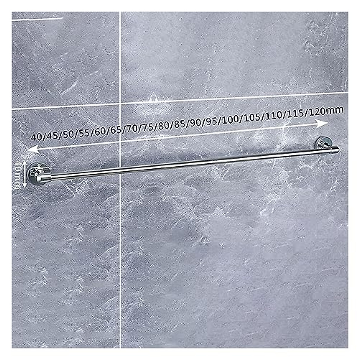 Towel BAR Rack Towel Rack Wall Mounted Single Towel Storage Rack Towel Bar,Towel Rod,for Bathroom Hardware and Kitchen,Optional,Polished Finish Bathroom Hardware/70Cm (Size : 60Cm)