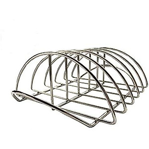 BBQ Rib Rack For Smoker Stainless Steel Rack For Large Big Green Egg and Kamado Joe Smoker Joe and 18" or Larger Grills Roast grill For Charcoal Grill Smoker