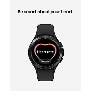 SAMSUNG Galaxy Watch 4 Classic 42mm Smartwatch with ECG Monitor Tracker for Health, Fitness, Running, Sleep Cycles, GPS Fall Detection, Bluetooth, US Version, Black