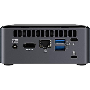 Intel NUC 10 NUC10i7FNHN Home & Business Desktop Mini Black (Intel i7-10710U 6-Core, 16GB RAM, 128GB PCIe SSD, Integrated Graphics, WiFi, Bluetooth, 1xHDMI, SD Card, Win 10 Pro)