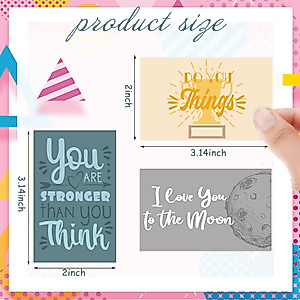 300 Pcs Inspirational Cards Encouragement Cards Mini Positive Affirmations Cards Colored Kindness Motivational Cards Appreciation Cards for Business Student Kids Teachers Gifts 30 Styles 2 x 3.2 Inch