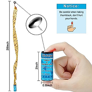 60 Pack Stable Fly Strips Indoor Outdoor Sticky Hanging Paper Tape, Ranch Indoor Fly Traps for Home, Fly Ribbon Hanging, Fly Traps Outdoor