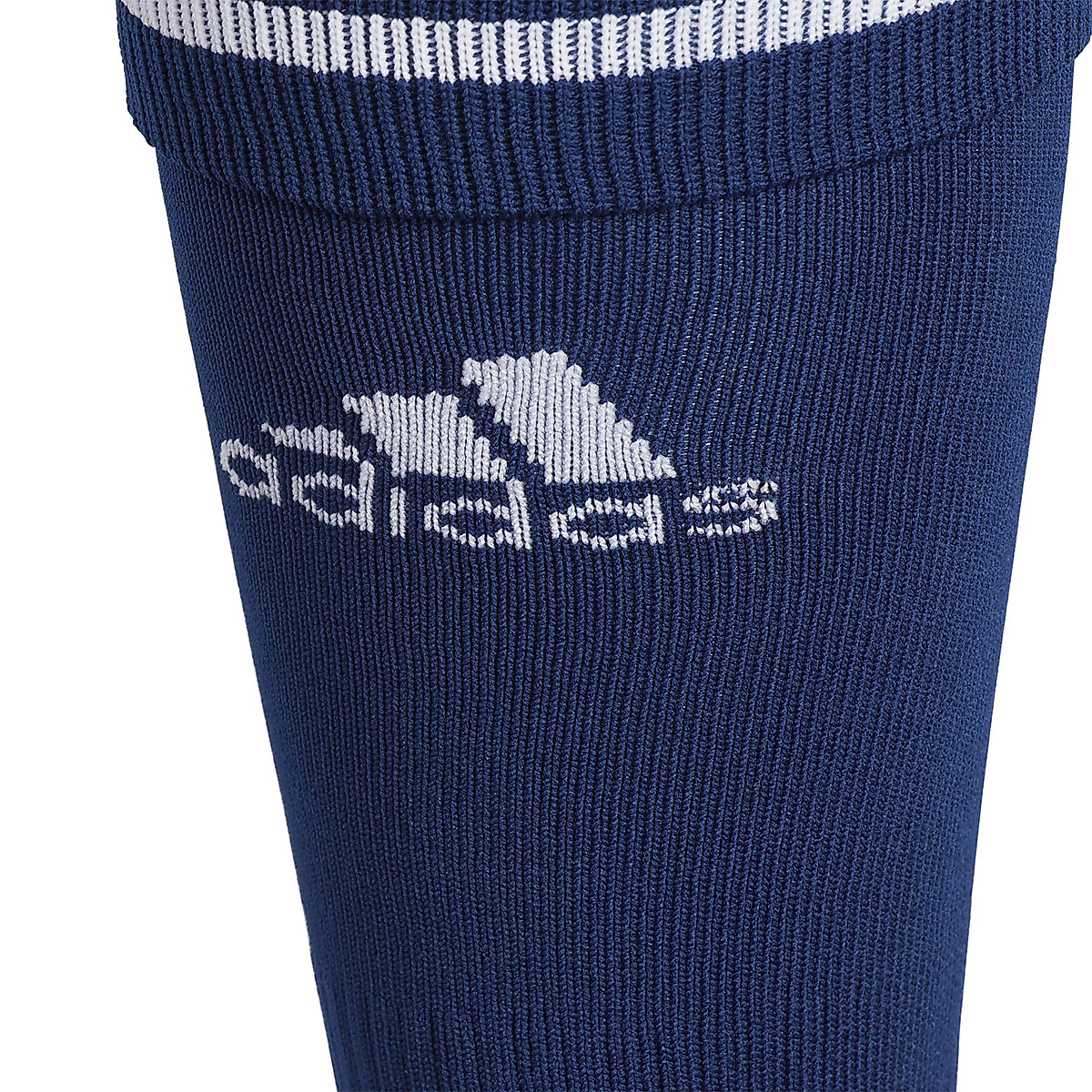 adidas Copa Zone Cushion 4 Soccer Socks (1-Pair) for Men, Women, Boys and Girls, Team Navy Blue/White, Medium