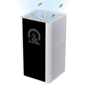 Druiap Air Purifiers for Home Large Room Up to 206~1084 Ft², H13 True HEPA Filter Air Cleaner Filterable 99.97% Bad Air/Smoke/Pet Dander/Odor/for Bedroom,Office,Dorm,Apartment,Kitchen (White-KJ150)