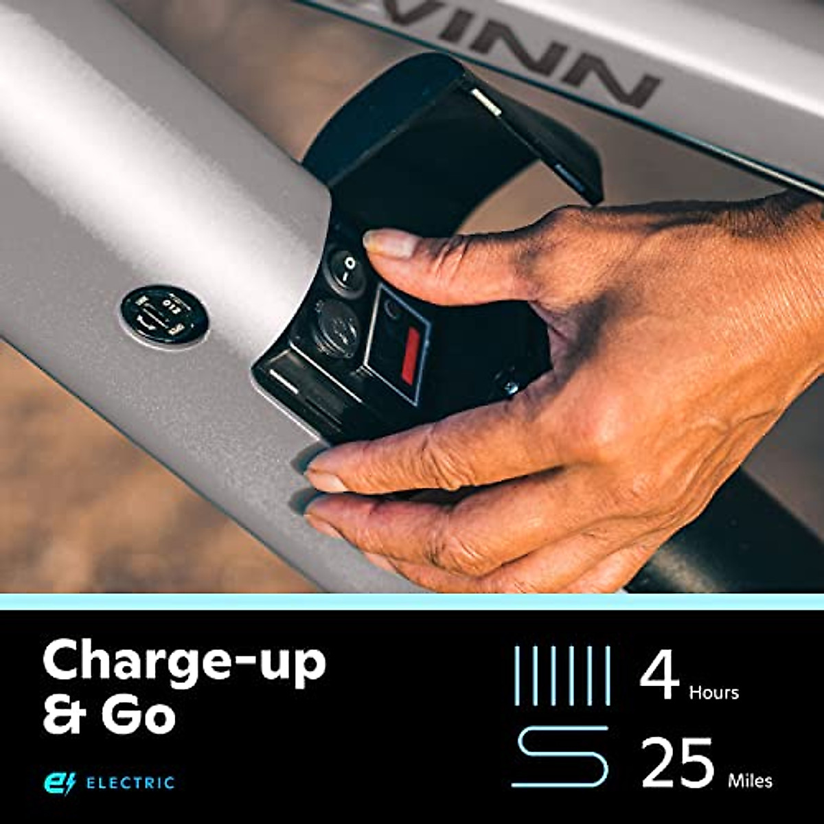 Schwinn Healy Ridge Adult Electric Mountain Bike, 18-Speed Drivetrain, 18-Inch Alloy Frame, 26-Inch Wheels, Grey