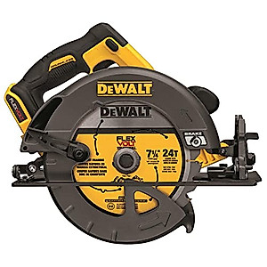 DEWALT FLEXVOLT 60V MAX* Circular Saw, 7 1/4-Inch, Brushless, Tool Only (DCS575B)