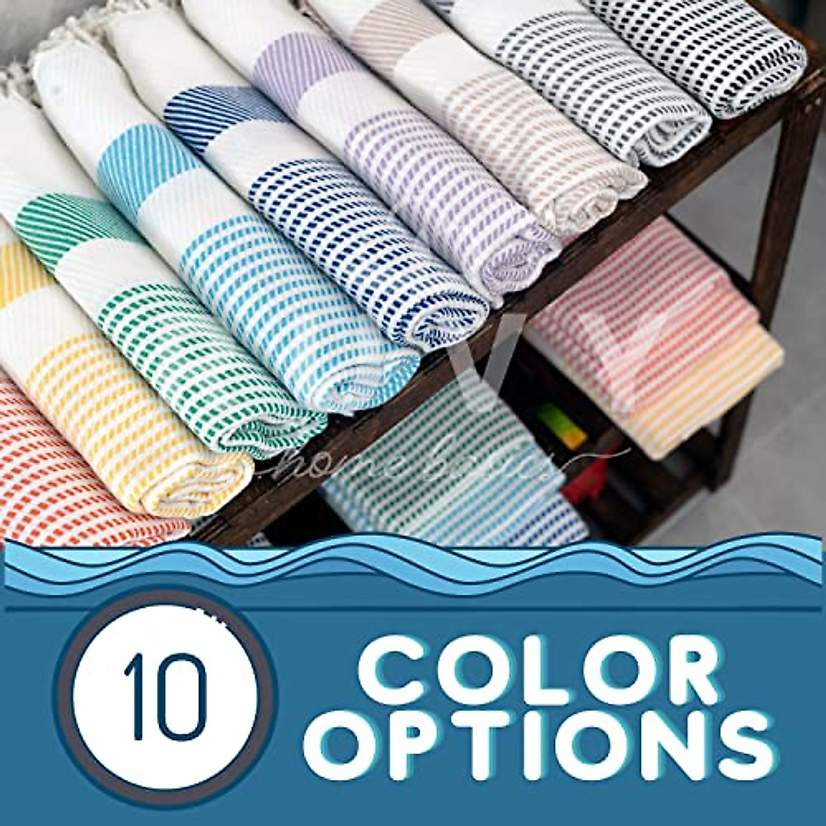 Ruvy Home Basics Turkish Hand Towels for Bathroom Set of 2 | 18"x40", Cotton | Bathroom Hand Towels & Decorative Hand Towels for Bathroom, Kitchen Towels, Dishcloth, Tea, Yoga, Face, Gym - Black