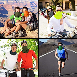 SATINIOR 12 Pcs Ski Mask Summer Face Cover Scarf Men Balaclava Neck Gaiter Cycling Running Headwear Windproof Hood