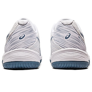 ASICS Men's Gel-Game 9 Tennis Shoe White/Steel Blue 7 D (M)