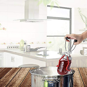 Z-synka Canning Essentials Set of 5,Includes 12" Stainless Steel Canning Rack,Canning Jar Lifter for Wide and Regular Jars,2 Stainless Steel Canning Funnel,Sponge Cleaning Brush